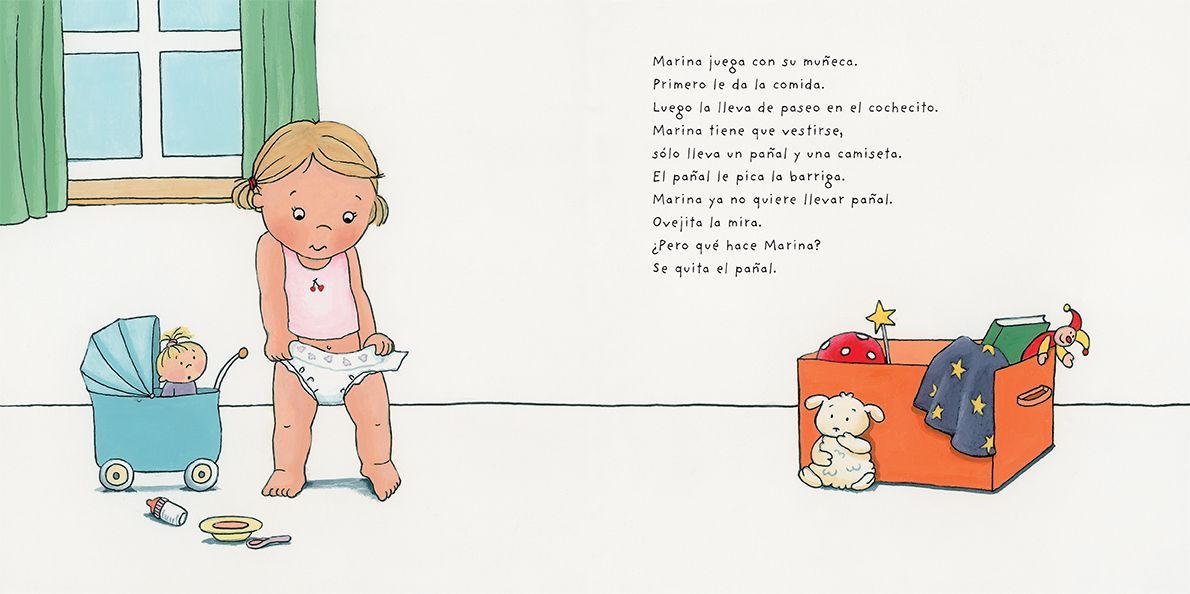 Marina ya no quiere llevar pañales - Editorial Juventud